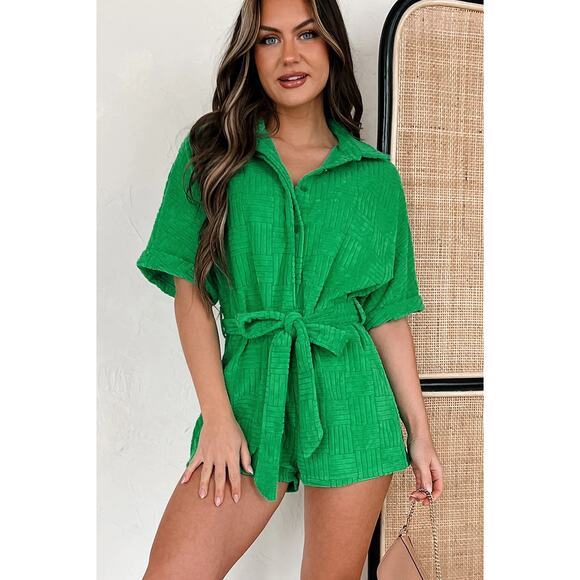The Vintage Shop | Pants & Jumpsuits | Belted Terry Cloth ...